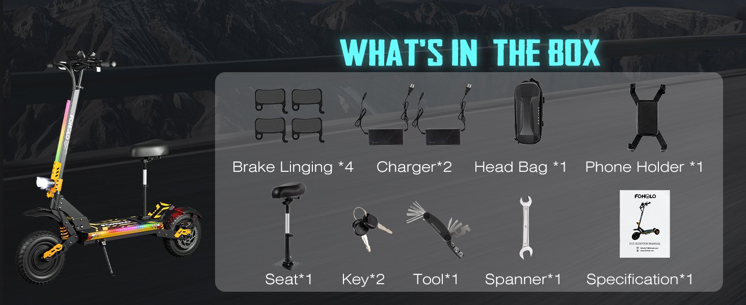 FOHOLO F15 Electric Scooter | Official FOHOLO Website